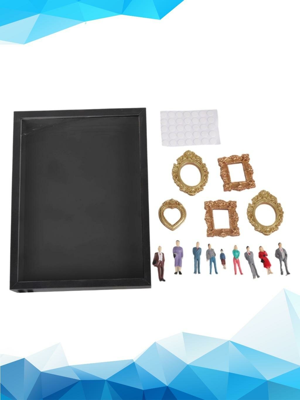 Мини-музей в рамке со светом, Без огней - 5 мини-рамок для фотографий