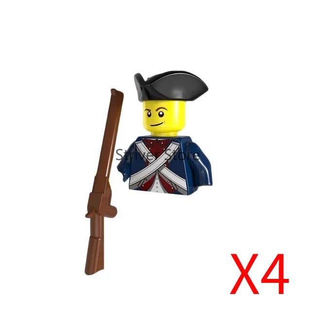 Солдатская фигурка MOC, желтый, PG994-4PCS, 4шт