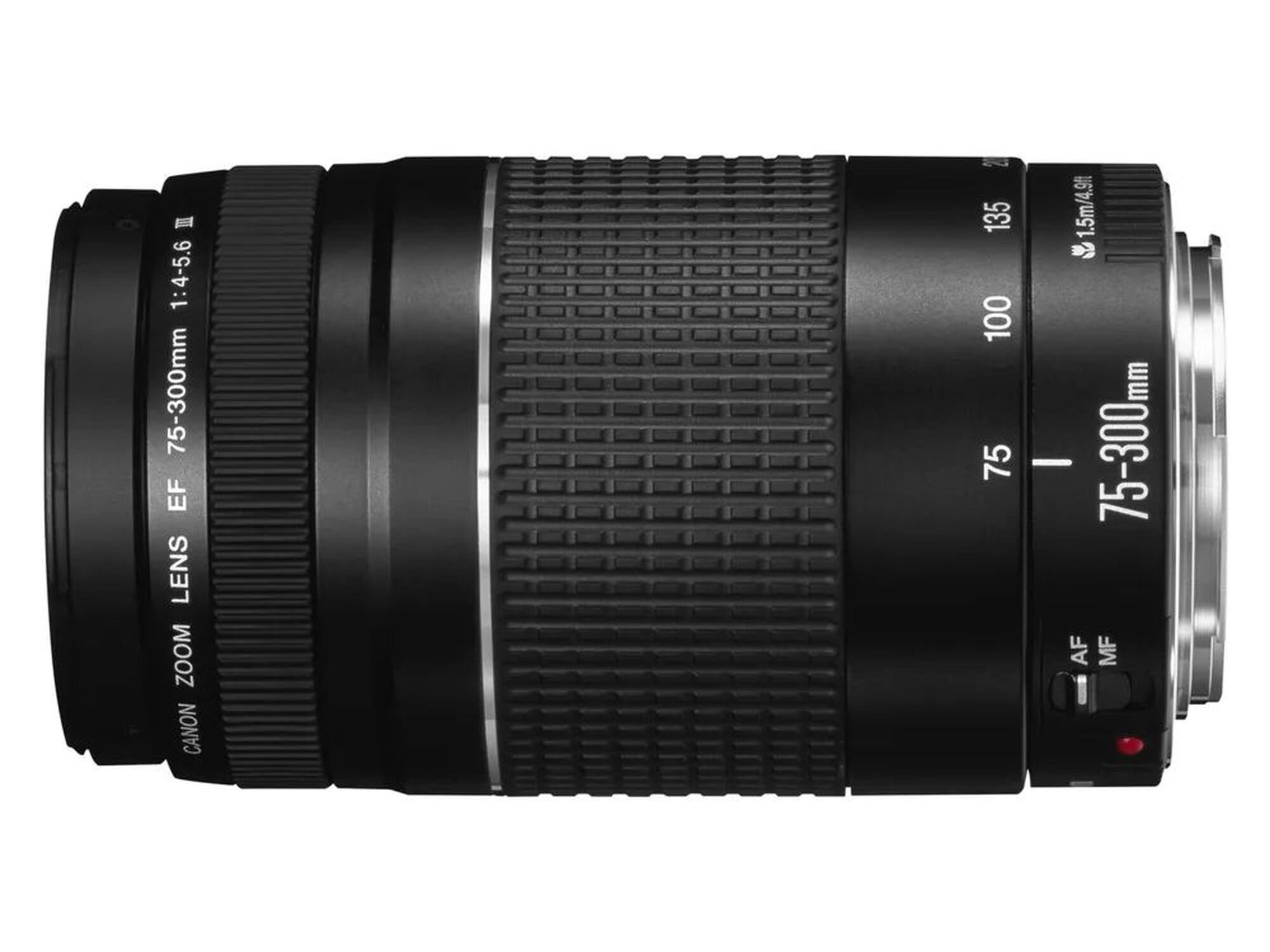 Телеобъектив Canon EF 75-300mm f/4-5.6 III, автофокус, байонет Canon EF-S, белый