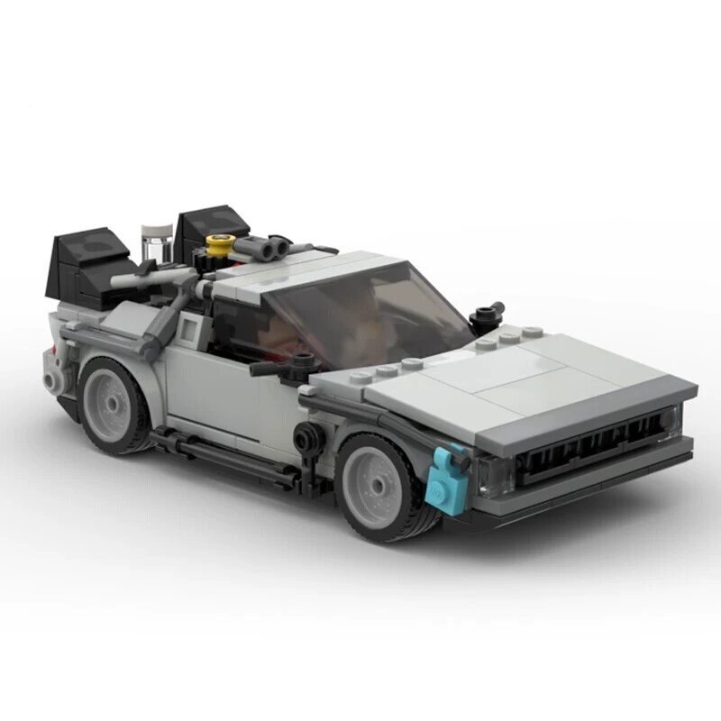 FUTURE MOC-58776 Назад в Будущее Временная Машина Автомобиль Сборный Конструктор 8-Пьесный Комплект для Детей