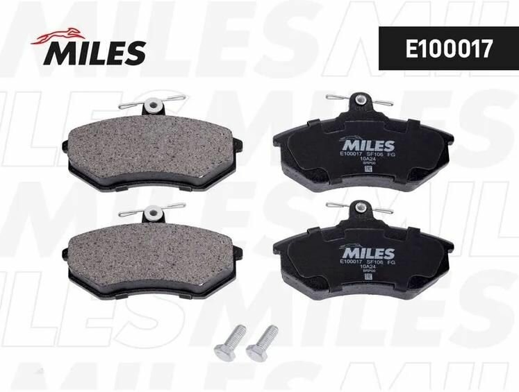 Колодки тормозные передние MILES E100017 Vw Golf 3, Passat B3, B4, Vento 88-99