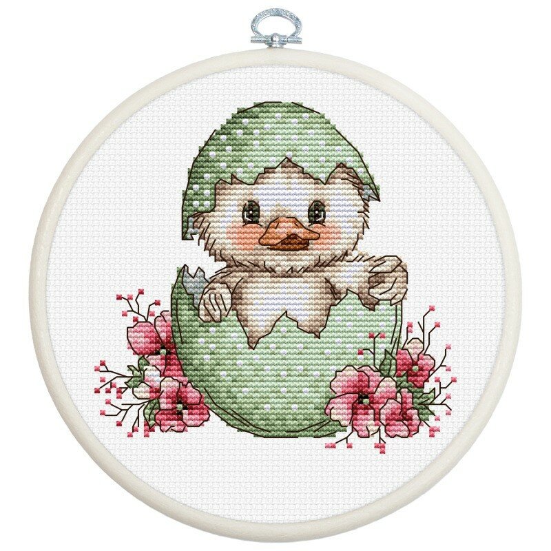 Набор для вышивания Luca-S #BC238 Первая улыбка весны, Счетный крест, 10 х 10 см