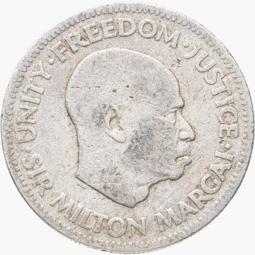 Сьерра-Леоне 10 центов cents 1964, Мельхиор медь-никель, в сохранности VF