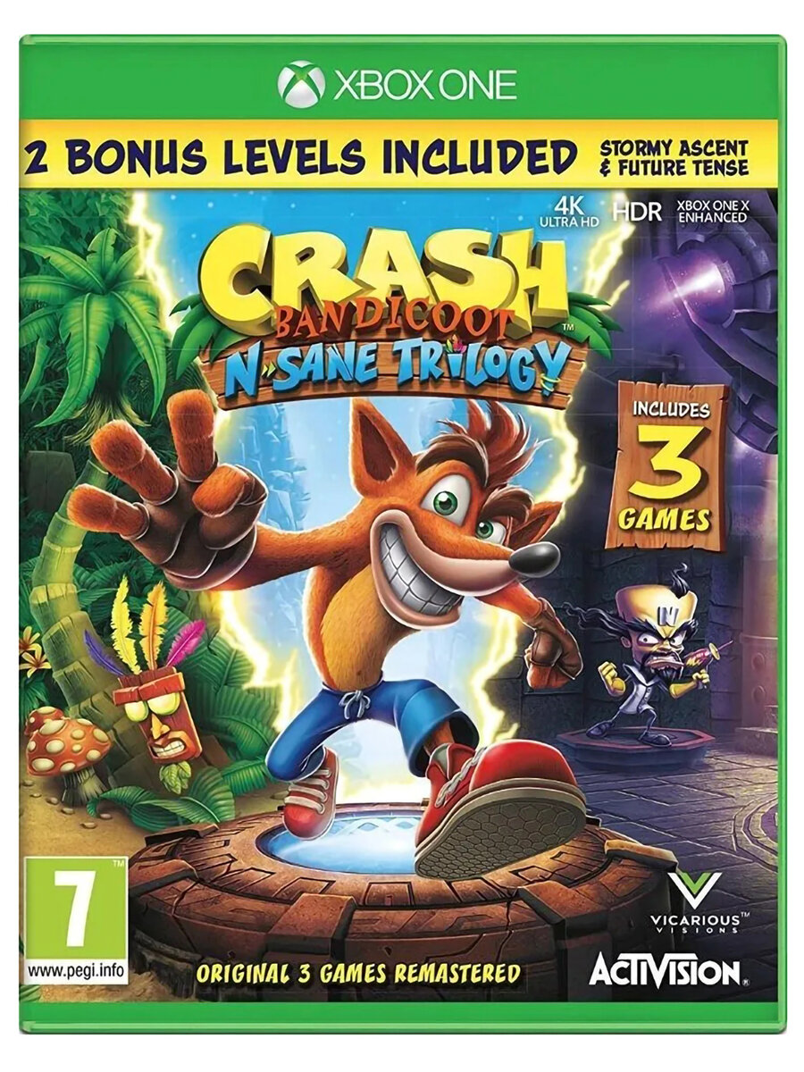 Игра Crash Bandicoot N. Sane Trilogy /Xbox One Английская версия