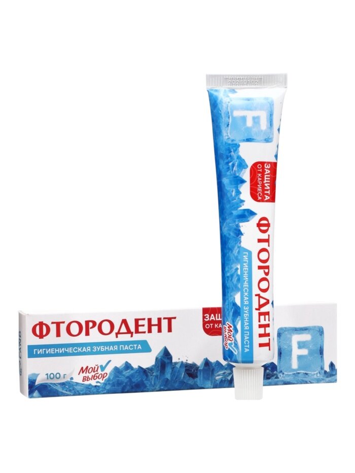 Зубная паста Семейная традиция Фтородент двойная мята, 100 г, 3 шт.
