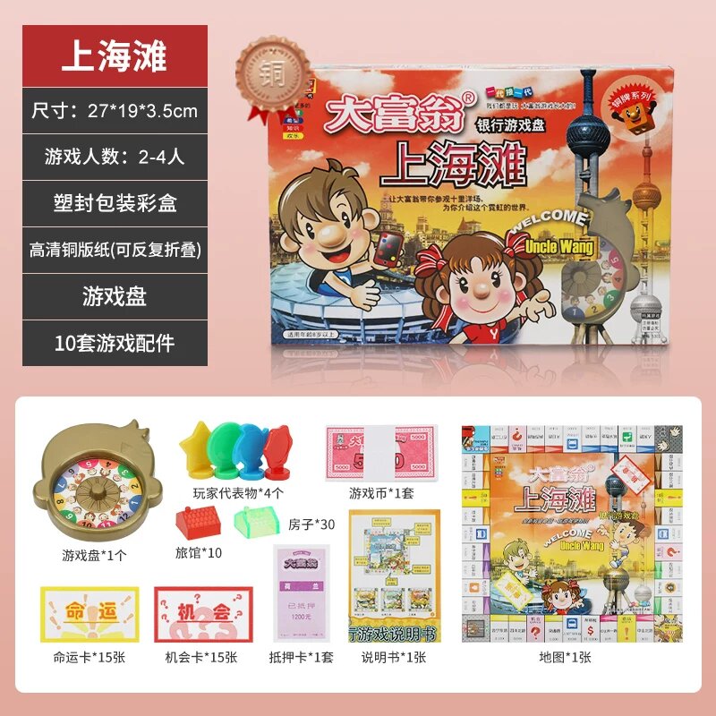 Игра 'Шанхайский договор' для 2-4 игроков, бронзовая версия с расширением