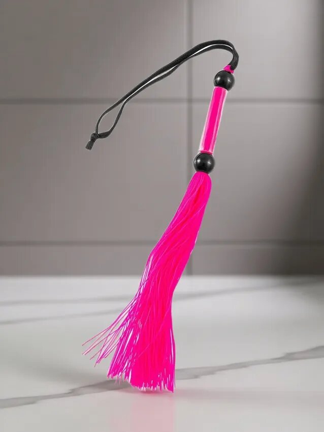 Флоггер Sitabella с резиновыми хвостами, ярко-розовый, 29 см