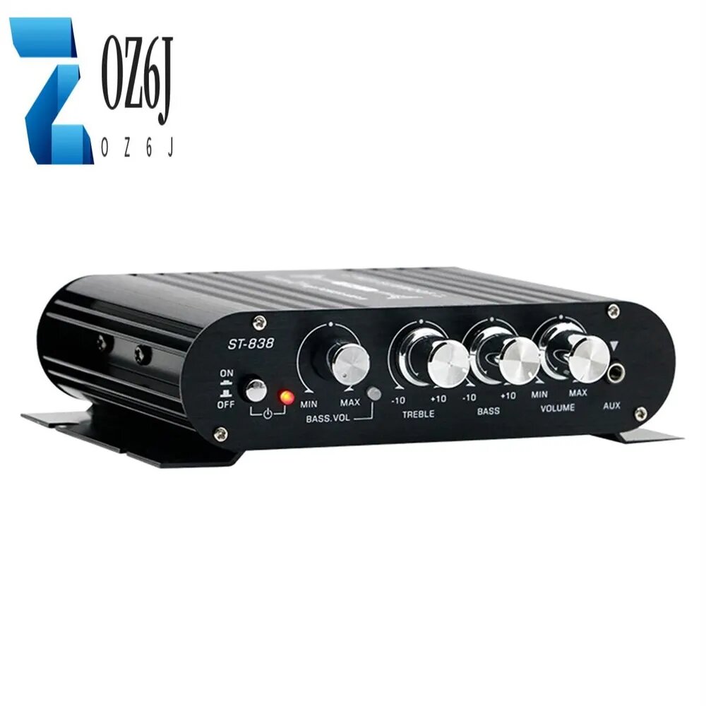 (V C X J) -838 HIFI-усилитель 2.1-канальный автомобильный MP3-мини-усилитель AUX Вход Регулировка высоких и низких частот Усилитель Super Bass 20Wx2+40W