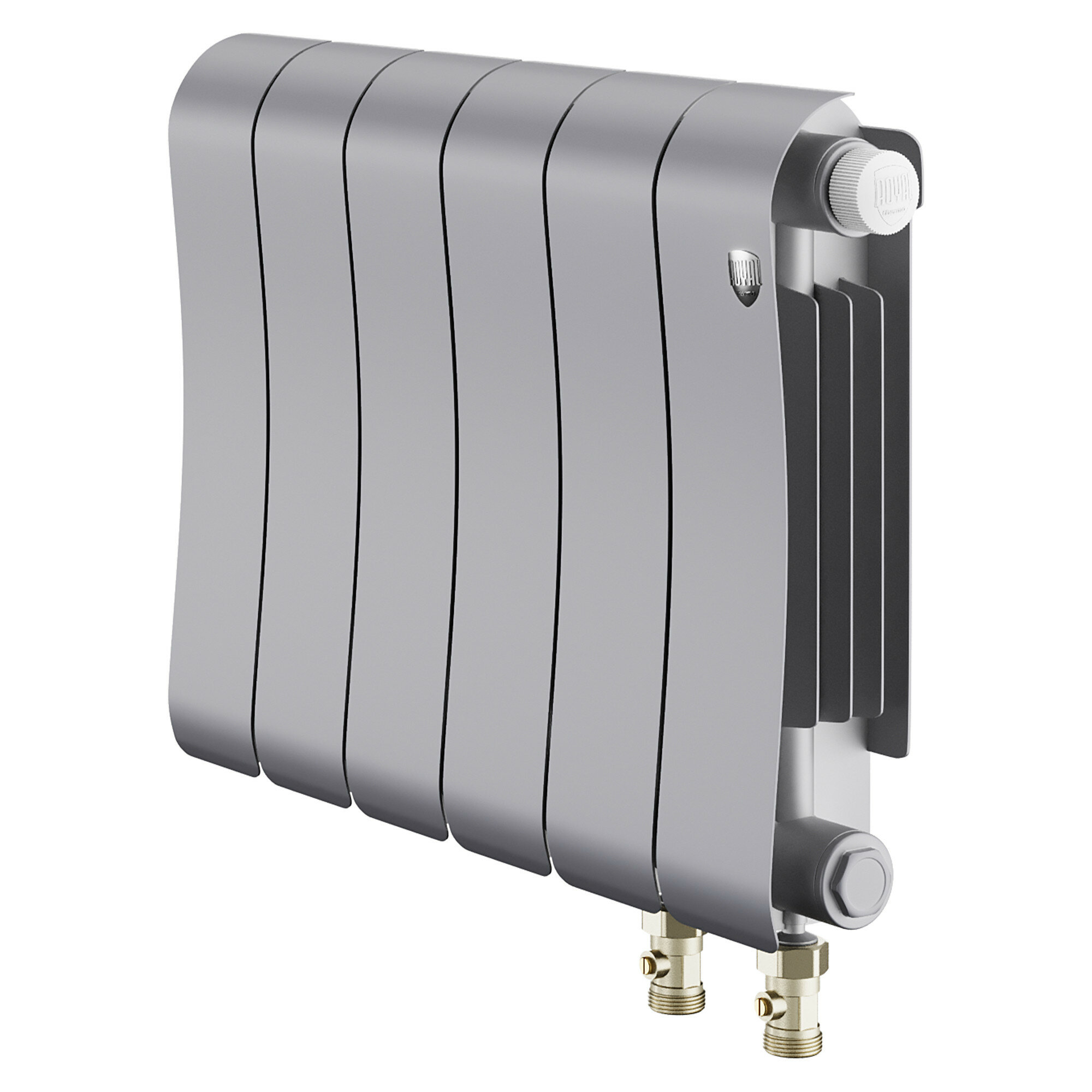 Радиатор биметаллический Royal Thermo Infinity 300 Silver Satin VR80 - 6 секц.