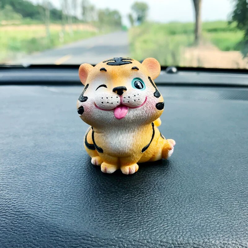 20 автомобильных украшений к Году Тигра, фигурки тигров, талисманы на удачу, украшения для салона автомобиля в стиле