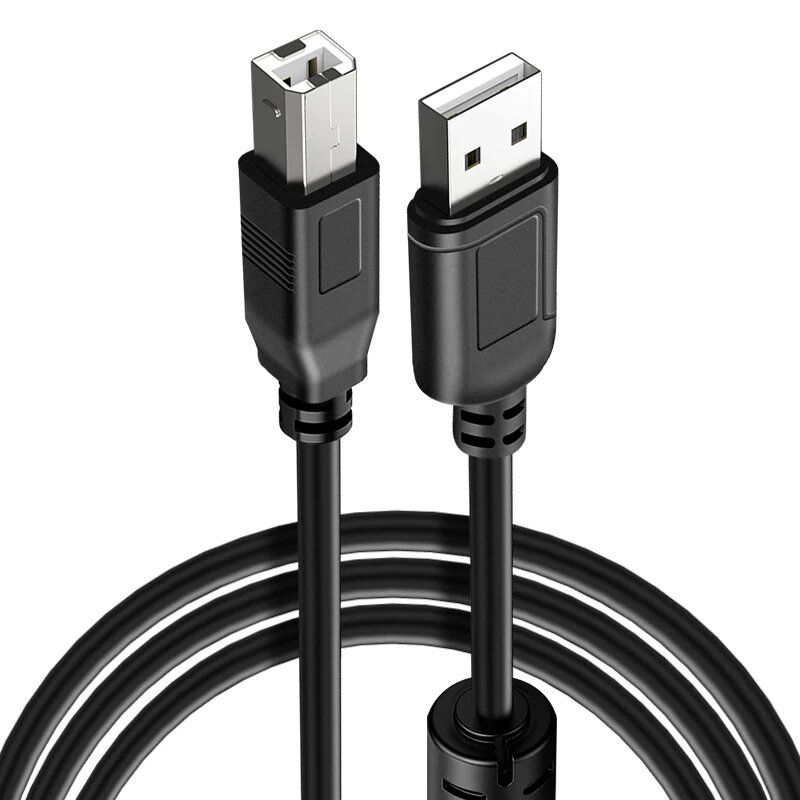 USB кабель для принтеров 1,5 м длиной Высокоскоростной USB 2.0 для подключения компьютера и принтера