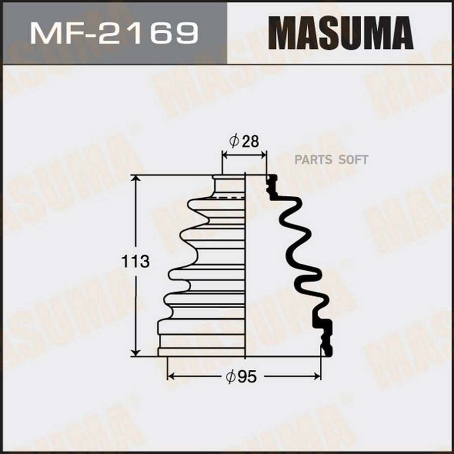 Пыльник шруса MASUMA MF-2169 | цена за 1 шт