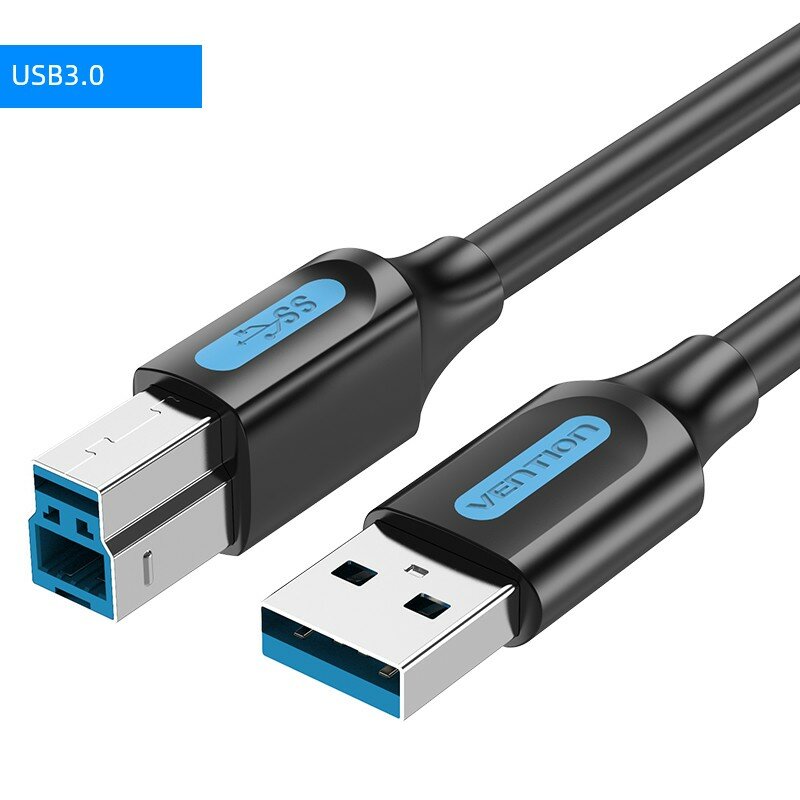 2м USB 3.0 Кабель для принтера для быстрой печати, скорость USB 3.0, совместимость со всеми принтерами, 80-120 символов
