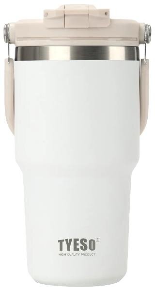 Термос чашка TYESO TS-01-01022-201 белый, 600ml, унисекс