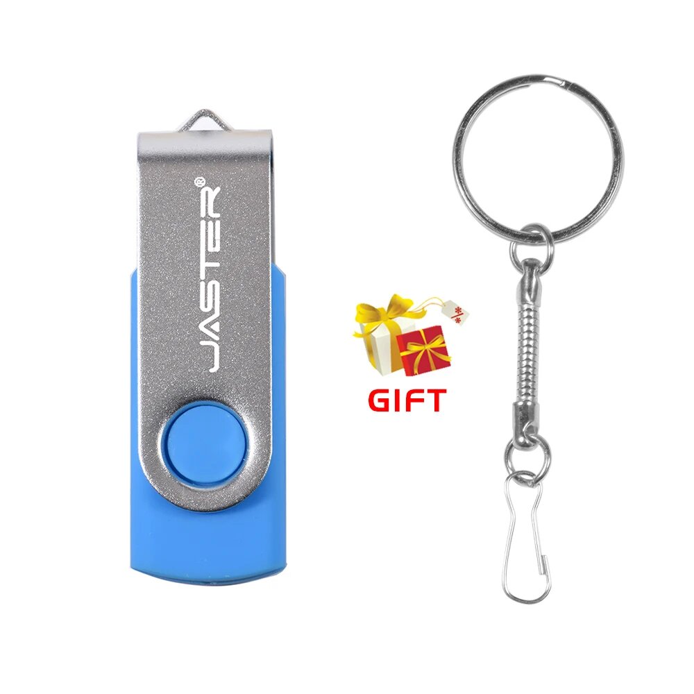 JASTER USB-флешка 128 ГБ, синяя