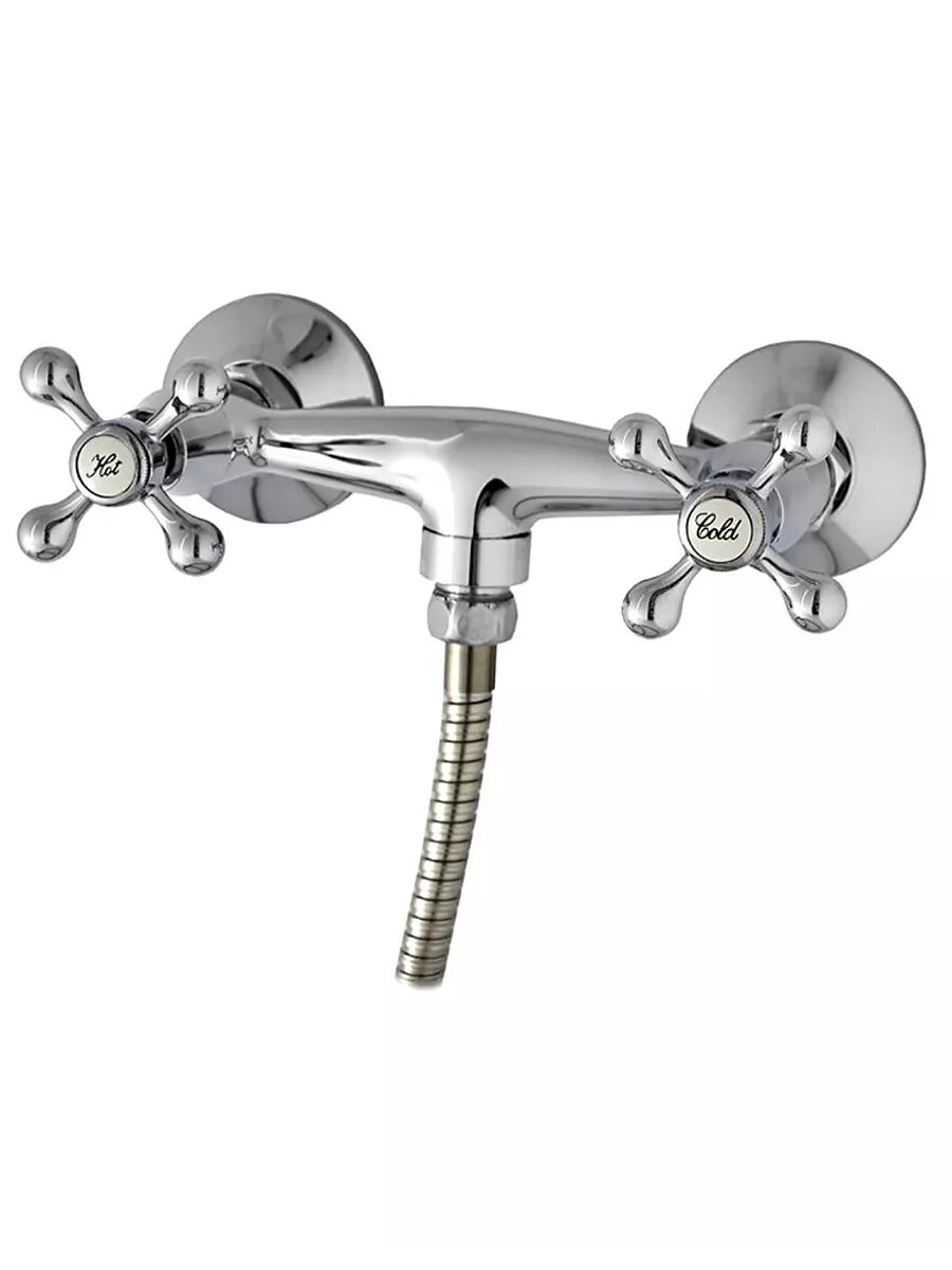 Настенный смеситель для душа с лейкой без излива L2008