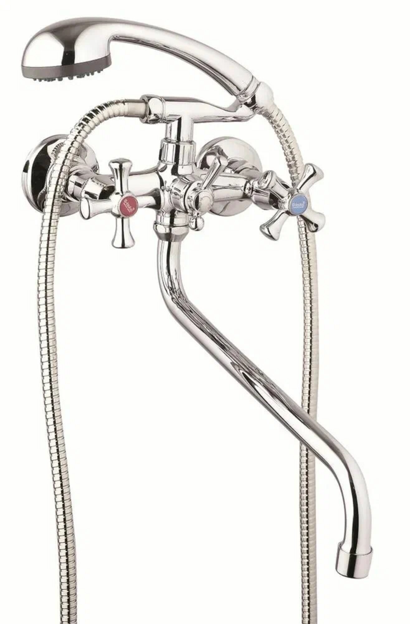 Смеситель для ванны G-lauf QFR7-A827, универсальный, с длинным изливом