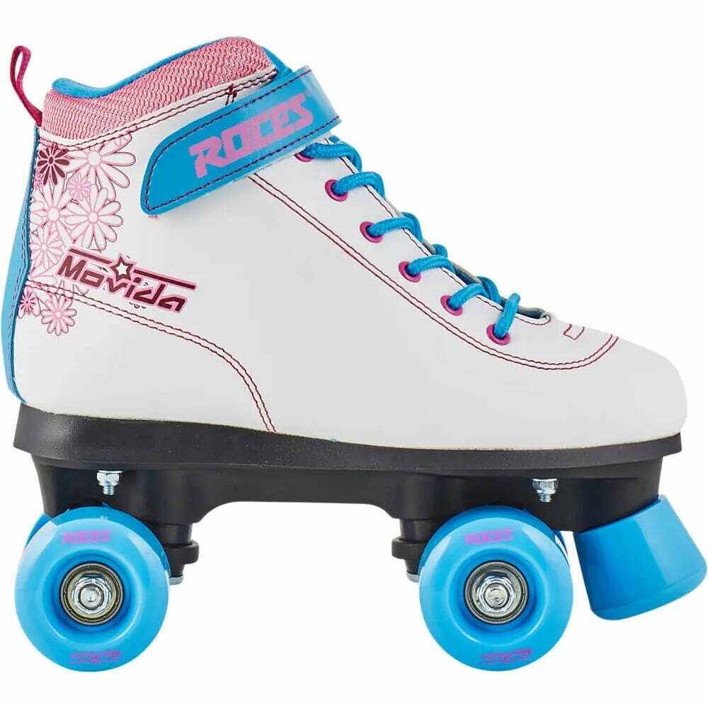 DECATHLON ролики Roces Quad Movida Art, белый/фиолетовый, размер 33