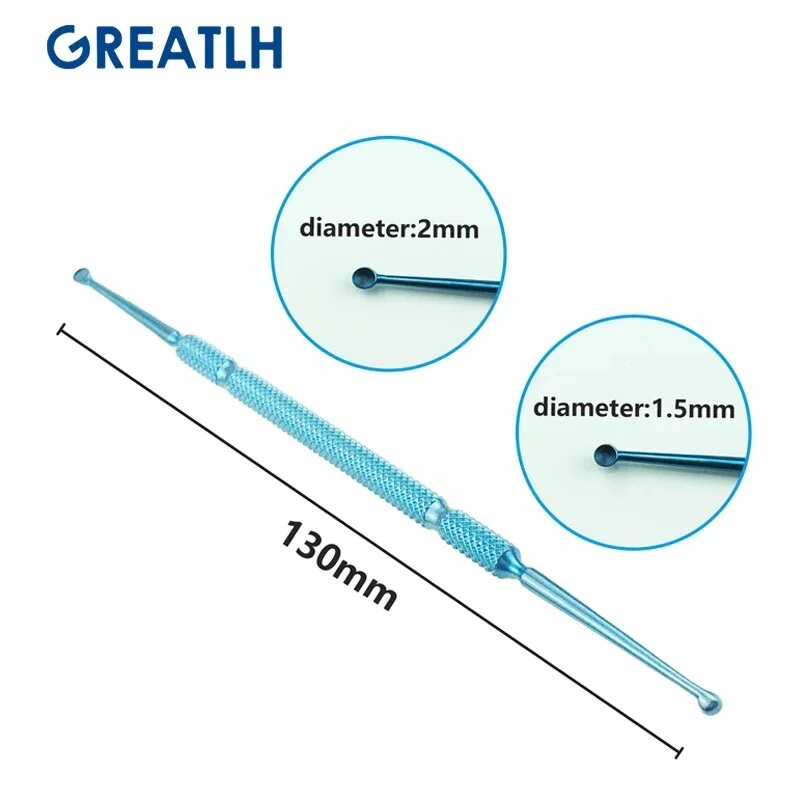 GREATLH Титановая кюретка для халязиона, Double ended -B