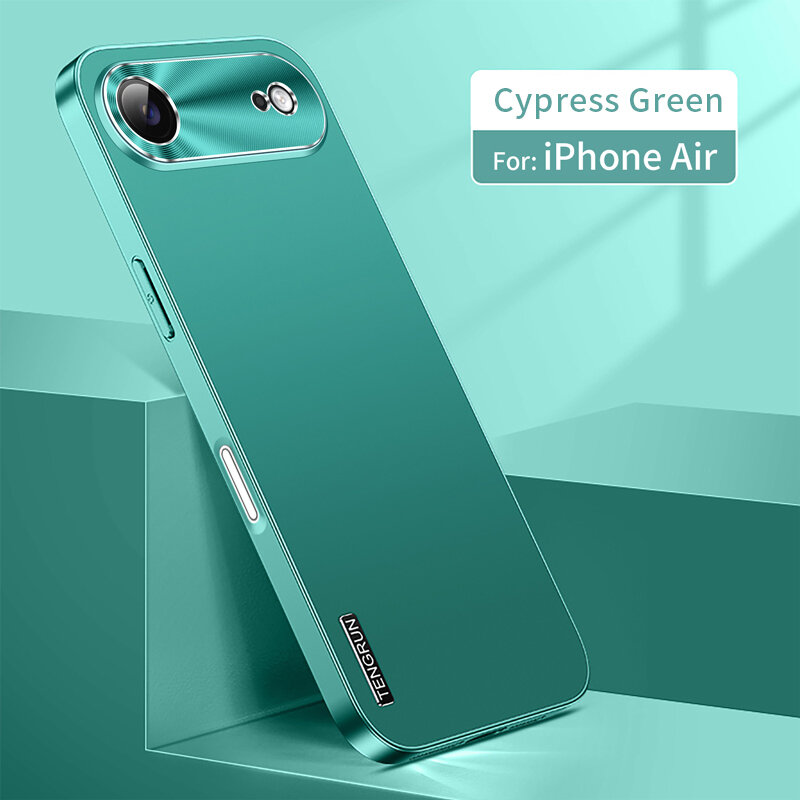 Чехол Для Apple iPhone 17 Air / Айфон 17 Air, soft touch, чехол-кардиомонитор, поликарбонат (PC), защита камеры, ударопрочный, усиленные углы, Apple, Apple iPhone 17 Air, green,