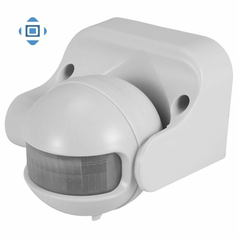 (WWIIMMP))Инфракрасный датчик движения PIR AC110V-220V Регулируемый переключатель детектора совместим с внутренних и наружных различных сценариев