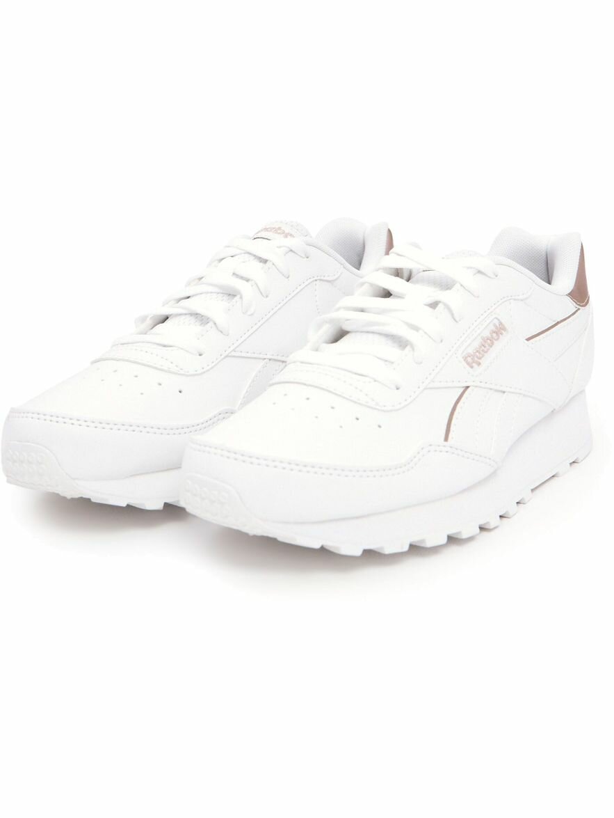 Кроссовки Reebok Rewind Run, полнота F, размер 5,5 US, белый/золотой — фото 1