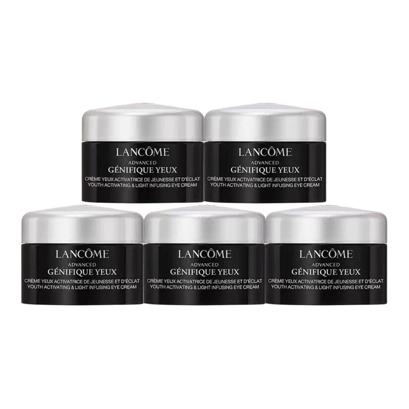 Осветляющий крем для глаз женский LANCOME 2 Black Bottle, набор пробников 5 мл x 5, подтягивающий, увлажняющий