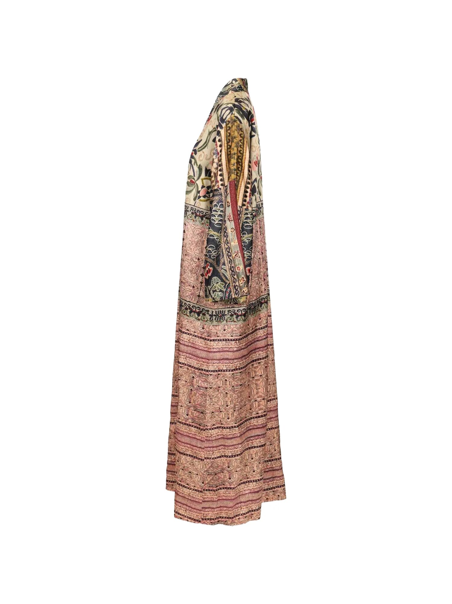 Накидка HUI HUI Printed wide-sleeve kimono, размер 42, coral pink — фото 1