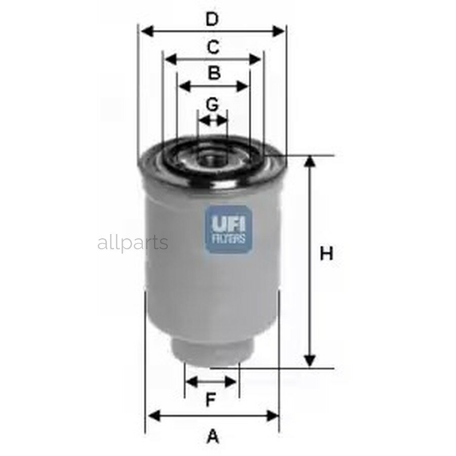 UFI 24.452.00 Фильтр топливный