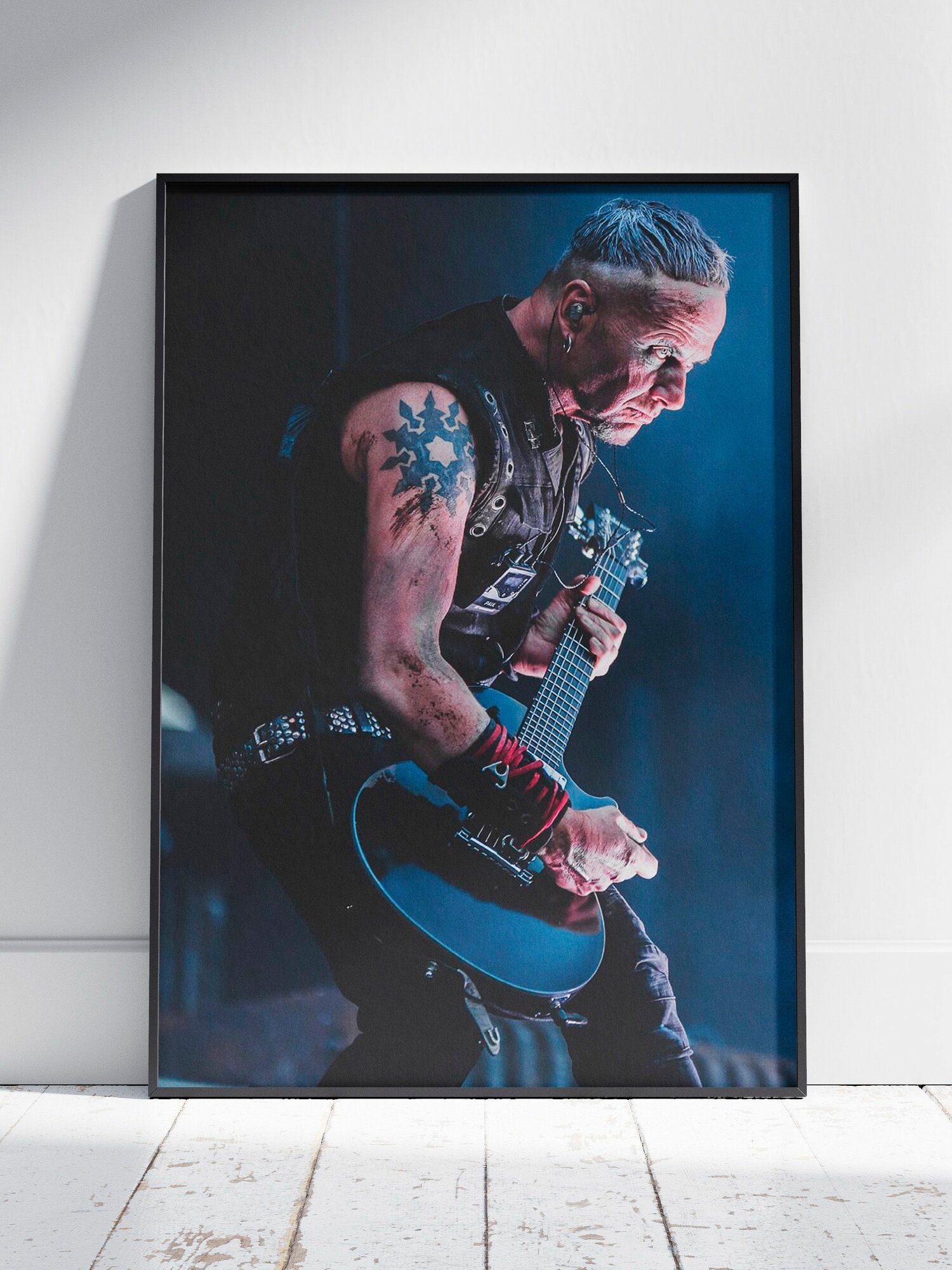 Плакат на стену для интерьера Rammstein (Пауль Ландерс - Paul Landers 2) - Постер по музыке и артисту формата A4 (21x30 см)
