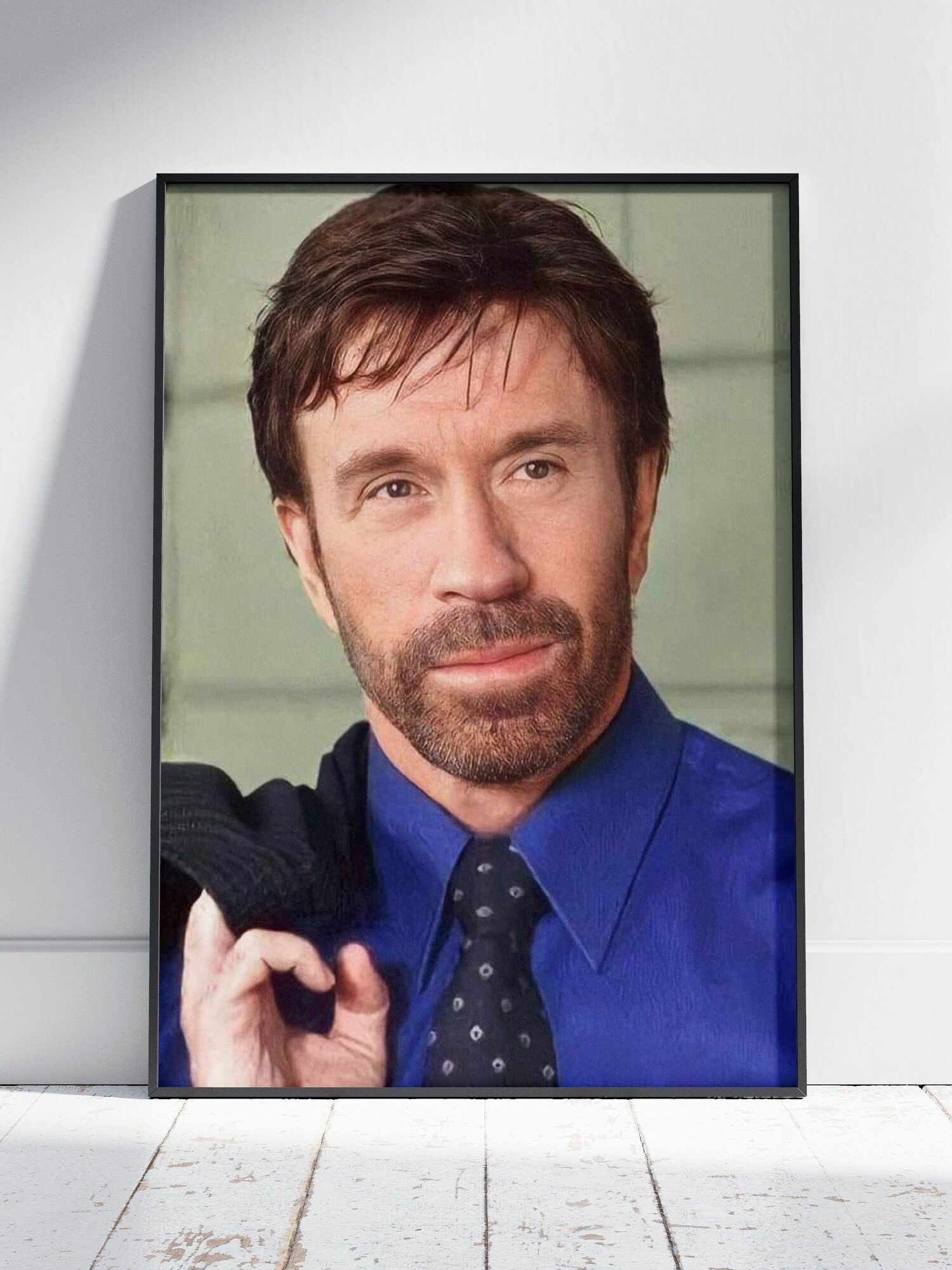Плакат на стену для интерьера Чак Норрис (Chuck Norris 37) - Постер по актеру фильма, кино, сериала формата A4 (21x30 см)