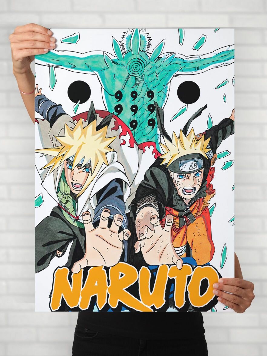 Плакат на стену для интерьера Наруто Ураганные Хроники (Naruto 90) - Постер по аниме и японской анимации формата A2 (42x61 см)