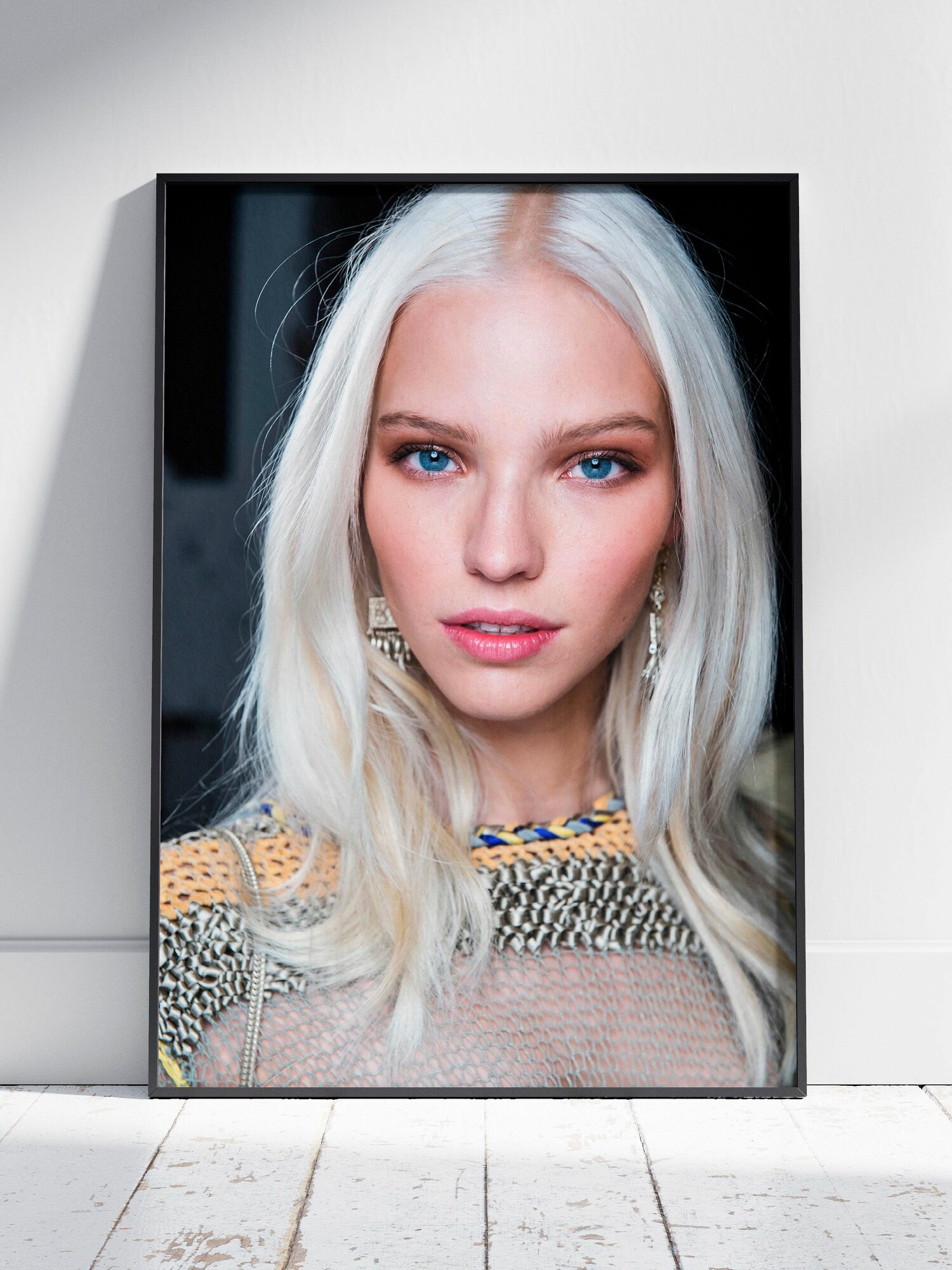 Плакат на стену для интерьера Саша Лусс (Sasha Luss 17) - Постер по модели, бренду и моде формата A4 (21x30 см)