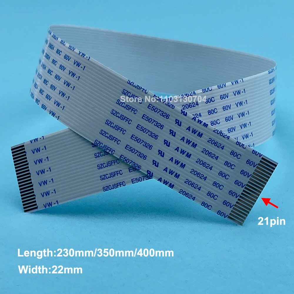 Печатающая головка DX4, 12 шт, кабель 21pin для принтеров Length 230mm
