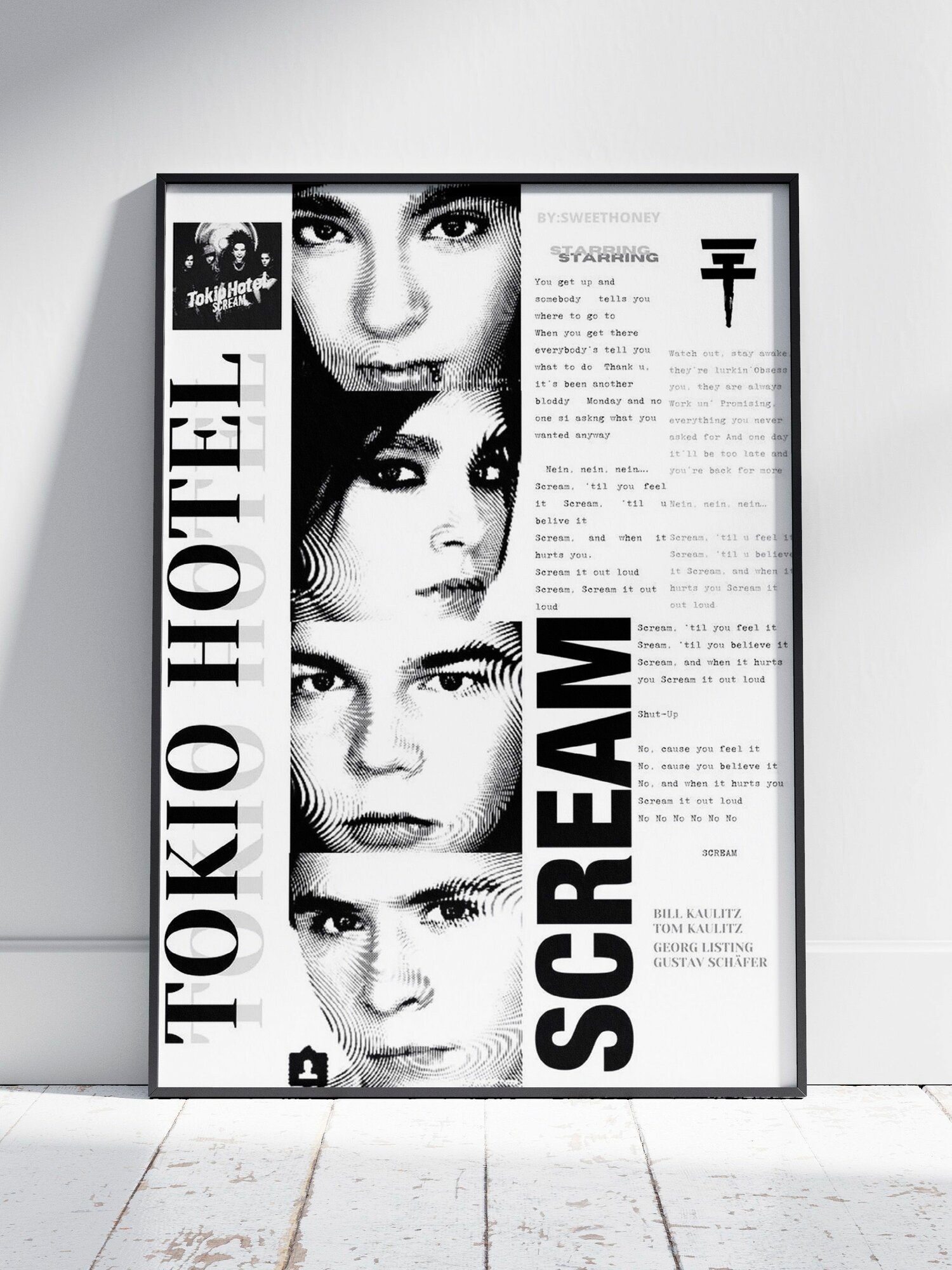 Плакат на стену для интерьера Токио Хотел (Tokio Hotel 1) - Постер по музыке и артисту формата A4 (21x30 см)