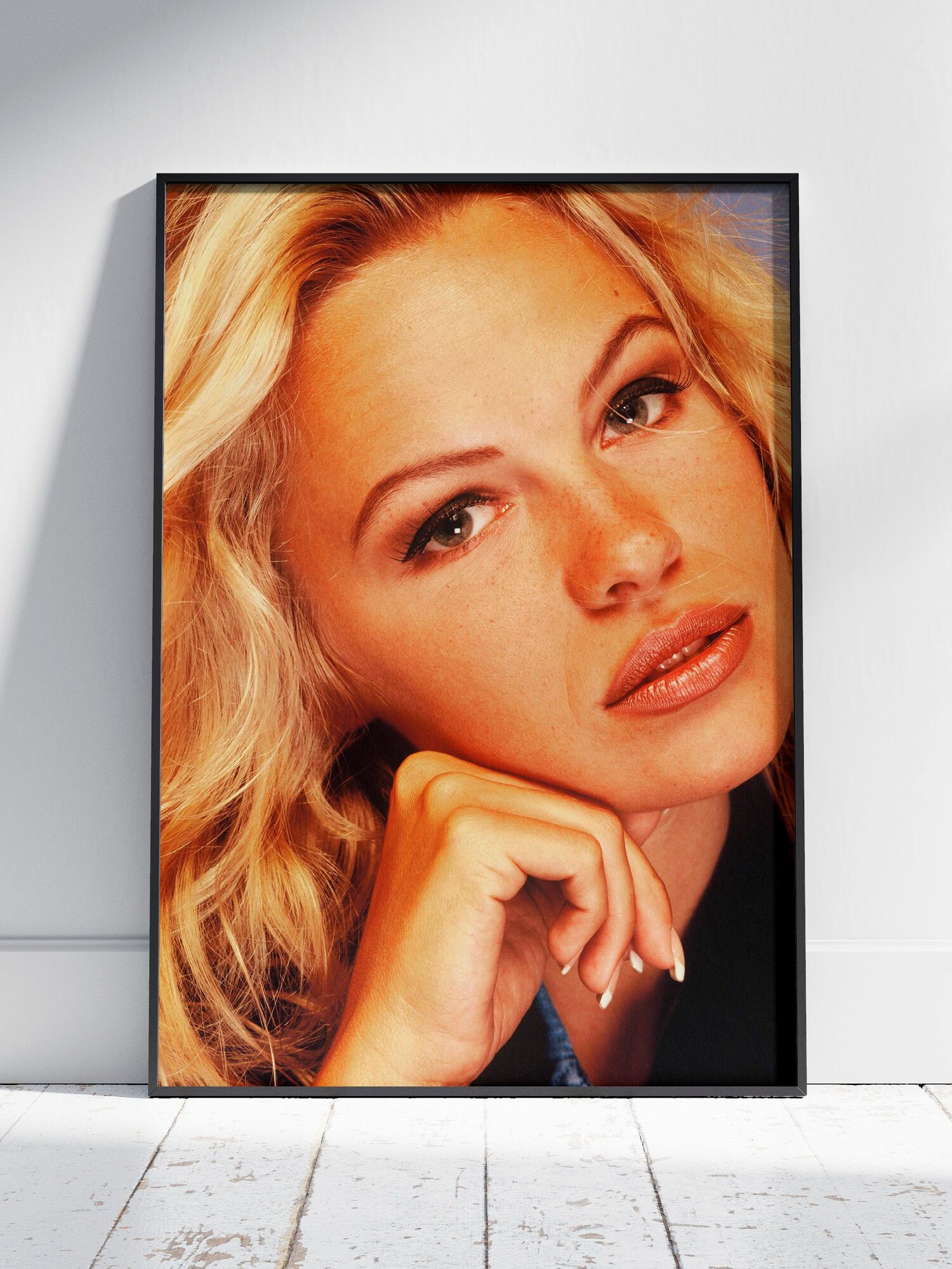 Плакат на стену для интерьера Памела Андерсон (Pamela Anderson 46) - Постер по актеру фильма, кино, сериала формата A4 (21x30 см)