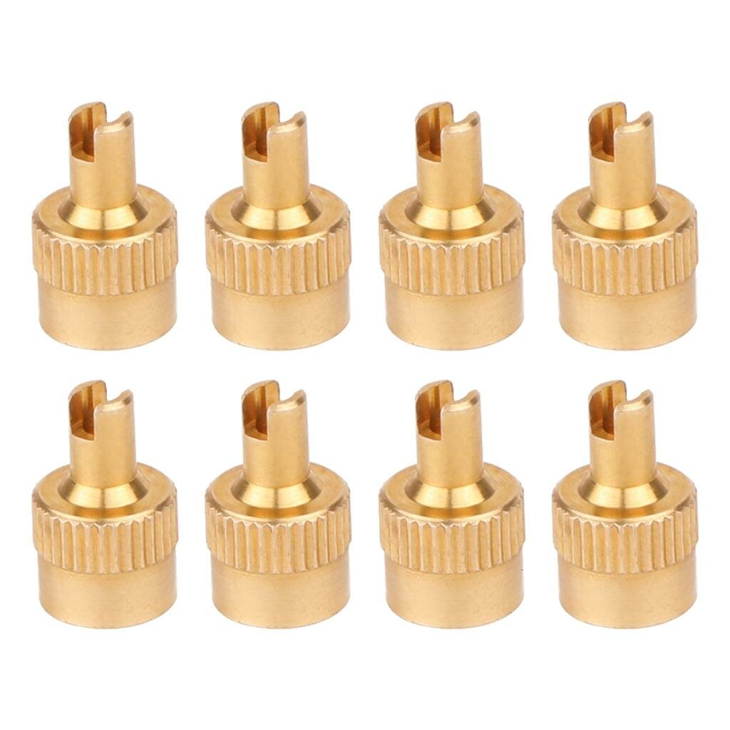 8 шт. резиновые колпачки для вентилей шин, Золото