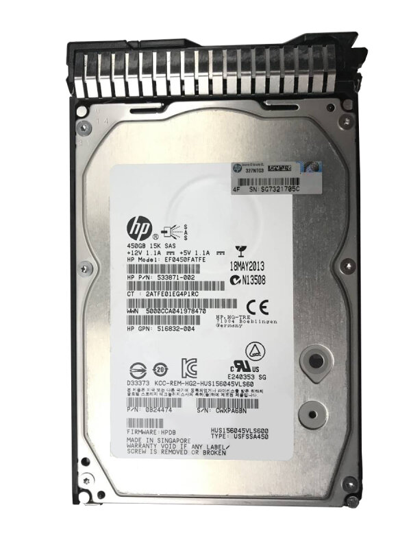 Жесткий диск HP 653951-001 450Gb SAS 3,5" HDD