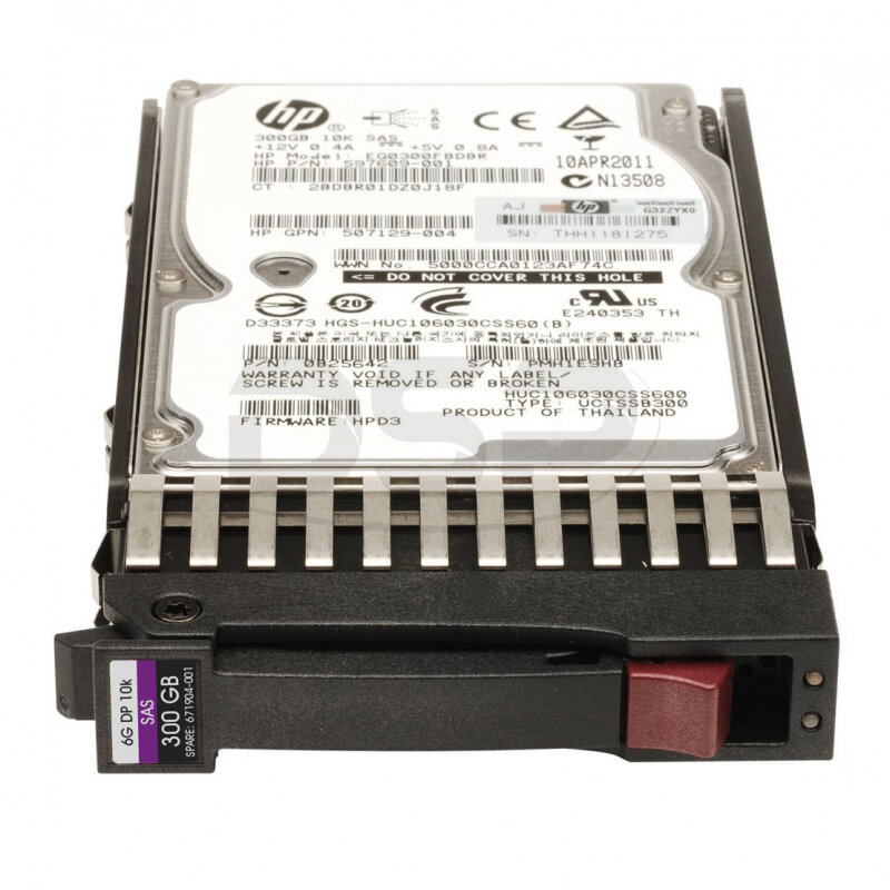 Жесткий диск HP 300Gb 10000 SAS 2.5" HDD 670551-B21