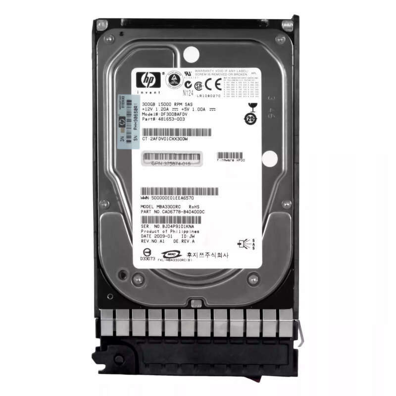 Жесткий диск HP 300Gb 15000 SAS 3.5" HDD DF300BAFDV