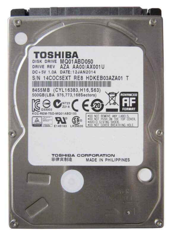 Жесткий диск Toshiba HDKEB03AZA01 750Gb 5400 SATAII 2,5" HDD