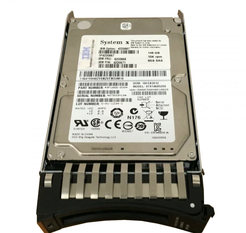 Жесткий диск IBM 42D0671 146Gb SAS 2,5" HDD