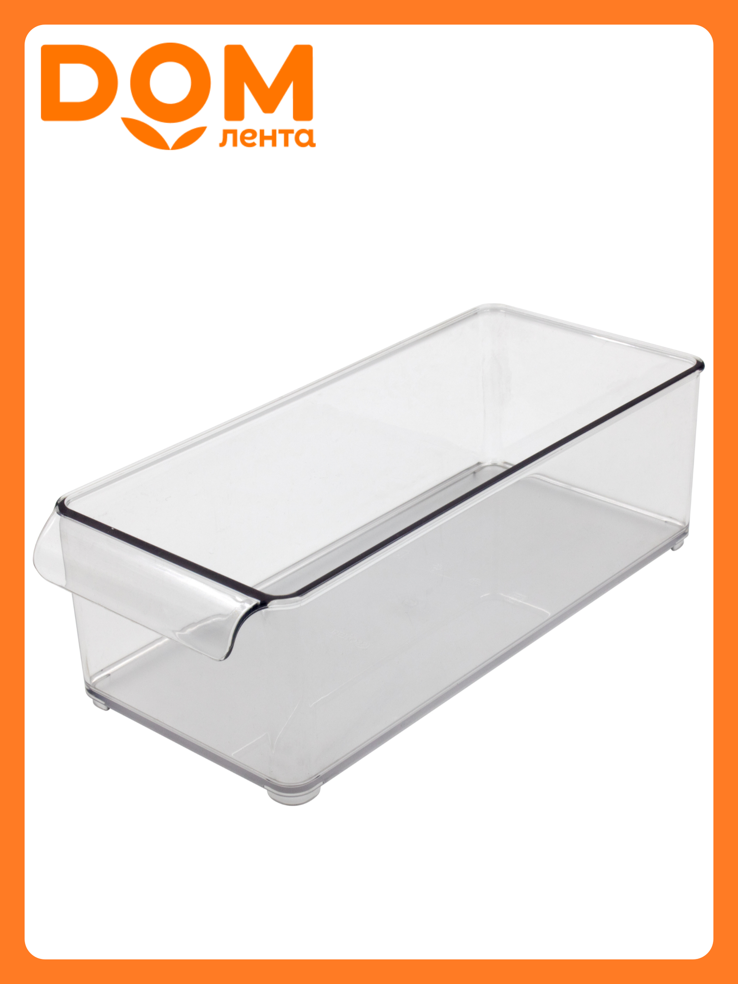 Емкость для холодильника Mannaz 329х143хh102, пластик, прозрачный