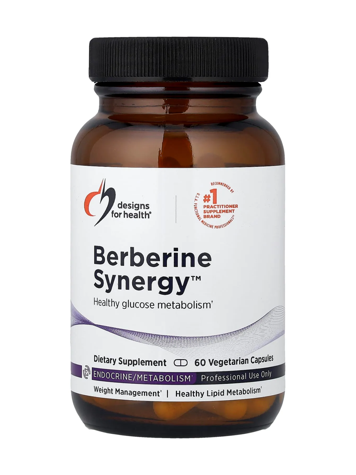 Берберин, Berberine Synergy, Designs for Health, 400 мг, 60 капсул
