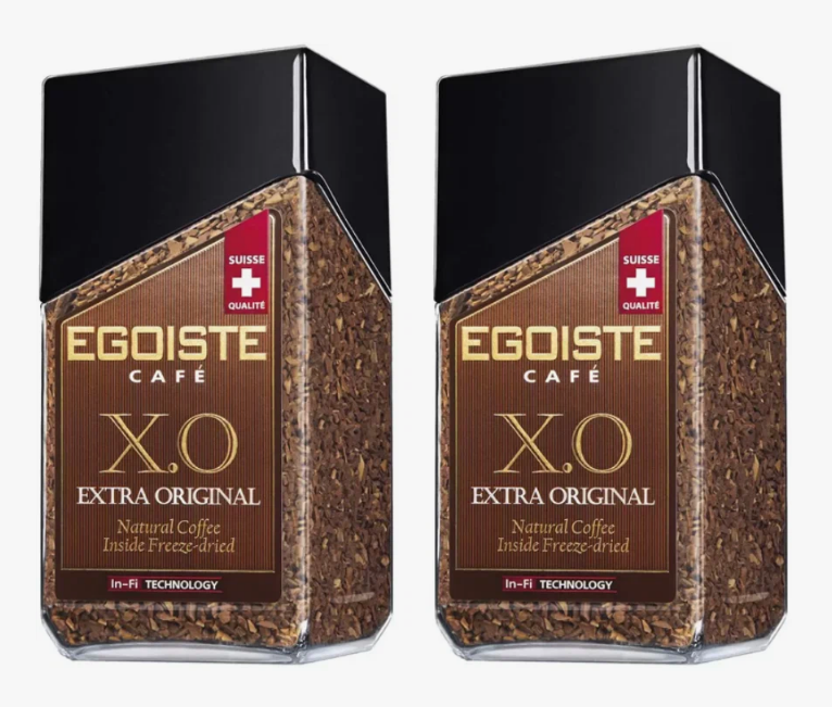 Egoiste XO Extra Original кофе растворимый 100 грамм (2 банки )