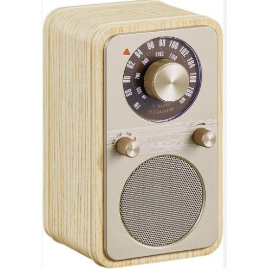 Радиоприемник Sangean WR-9 White ASH, светло-коричневый
