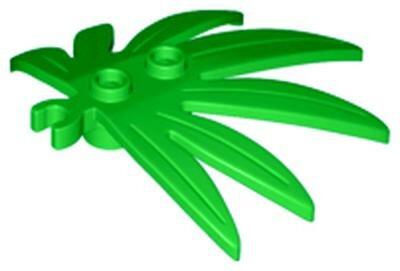 Деталь Lego 10884 Plant Leaves 6 x 5 Swordleaf with Open O Clip Thick