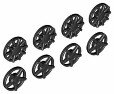 Деталь Lego 18978 Wheel Cover 5 Spoke and 10 Spoke for Wheel 18976, 8 in Bag - 4 of Each (Multipack)