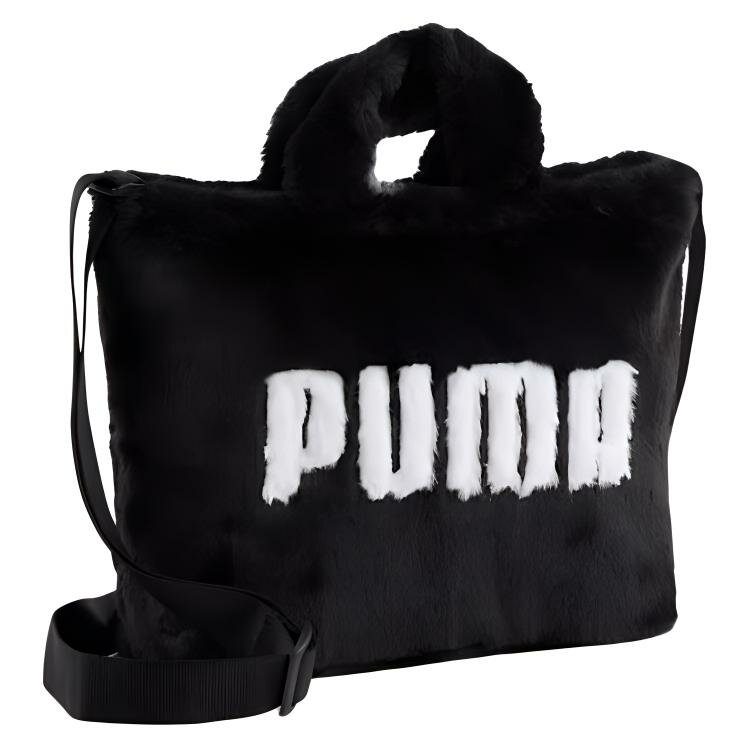 Сумка PUMA, фактура тиснение, черный