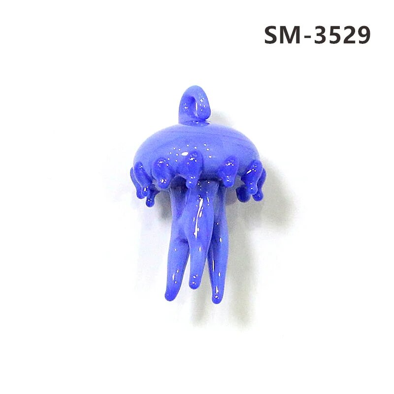 Стеклянная подвеска Медуза, Синий, 2SM-3529